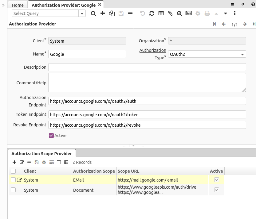 Authorization Provider (Window ID-200112) - iDempiere en