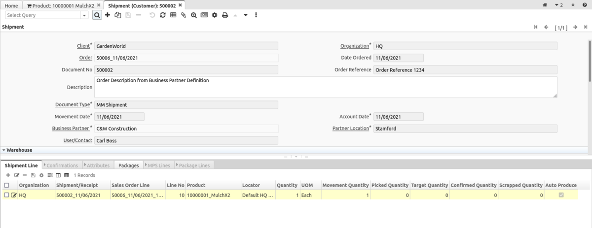 NF9 Auto Produce Mfg Light - iDempiere en