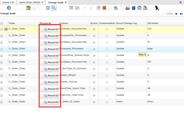 Plugin: Quick Change Audit Button - iDempiere en